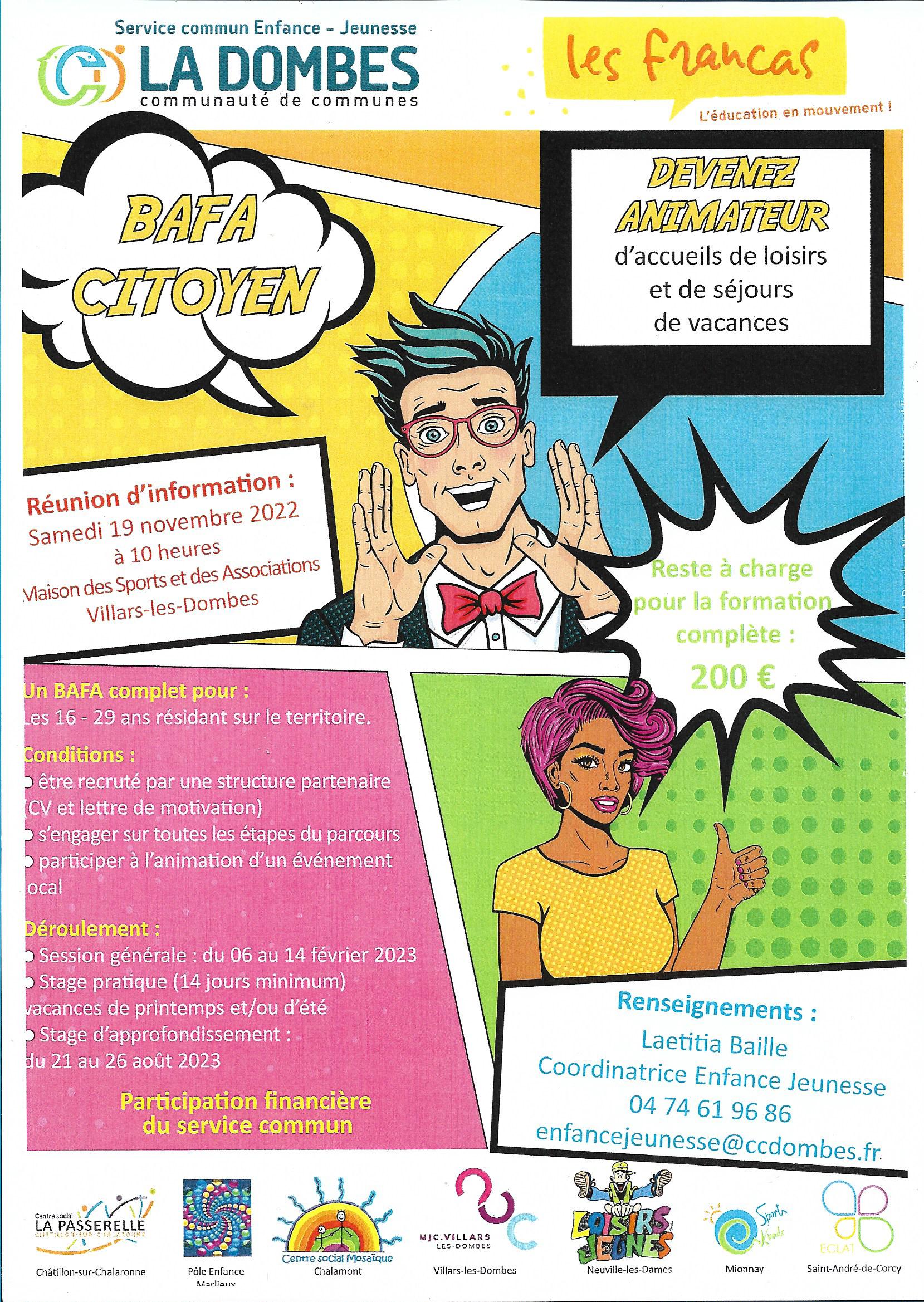 BAFA CITOYEN - Mairie de Villette sur ain